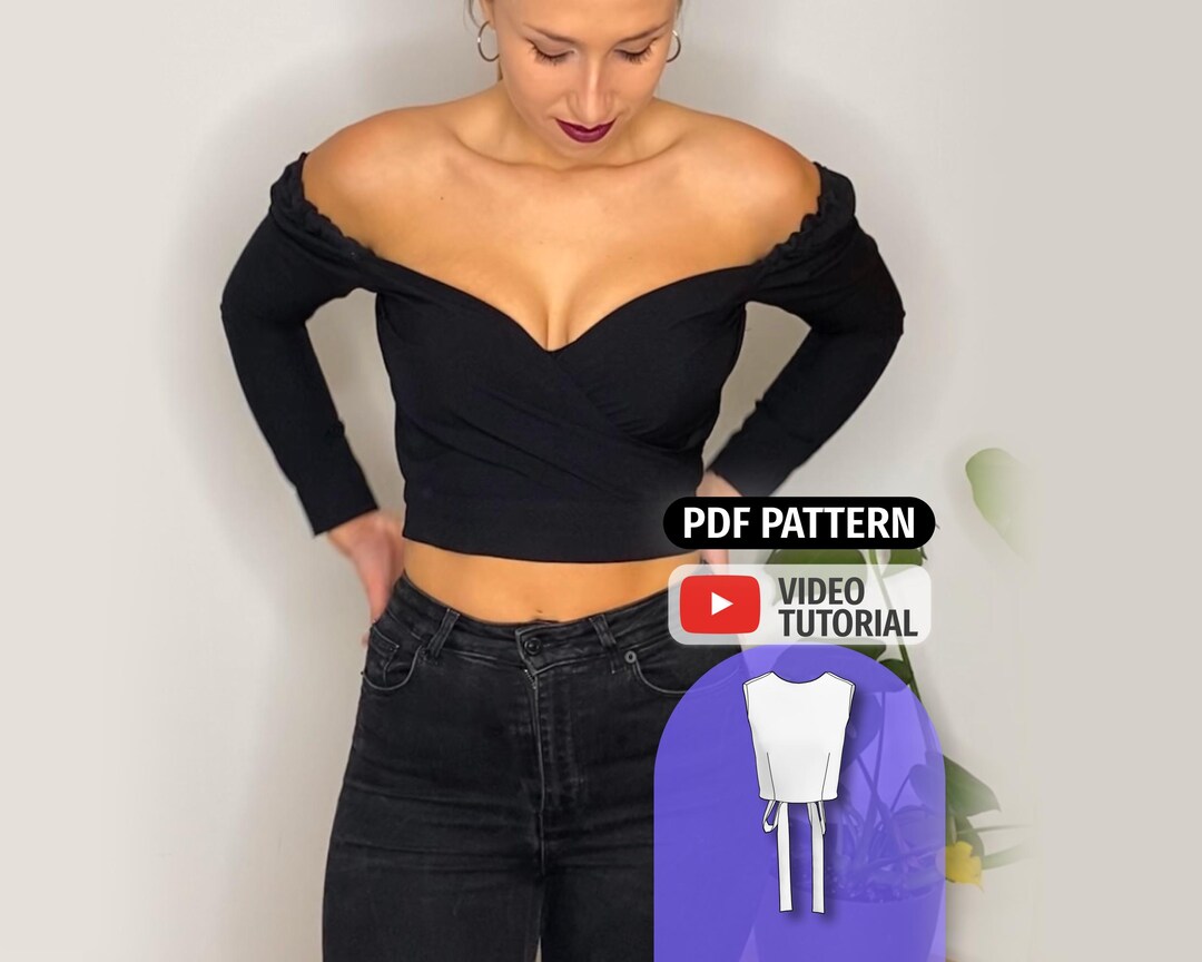 CROP TOP Sewing Pattern PDF - Instant Download - 11 Sizes - off ...