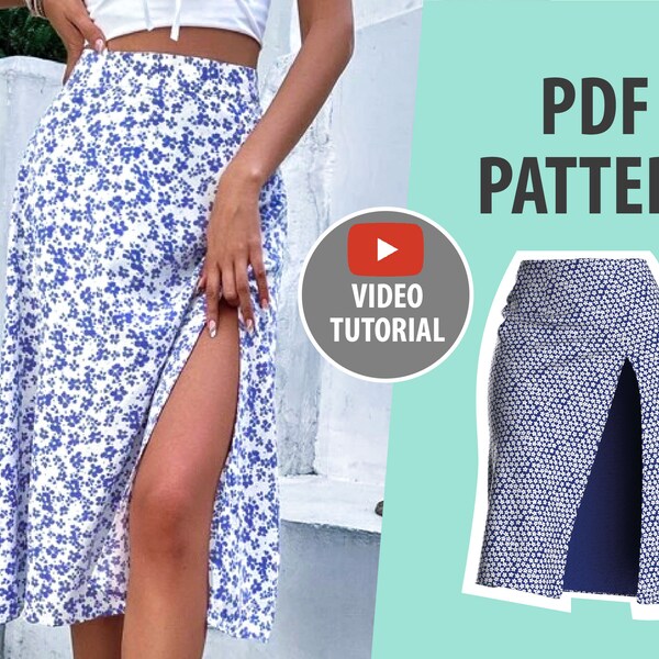 Slit Dress Pattern - Etsy