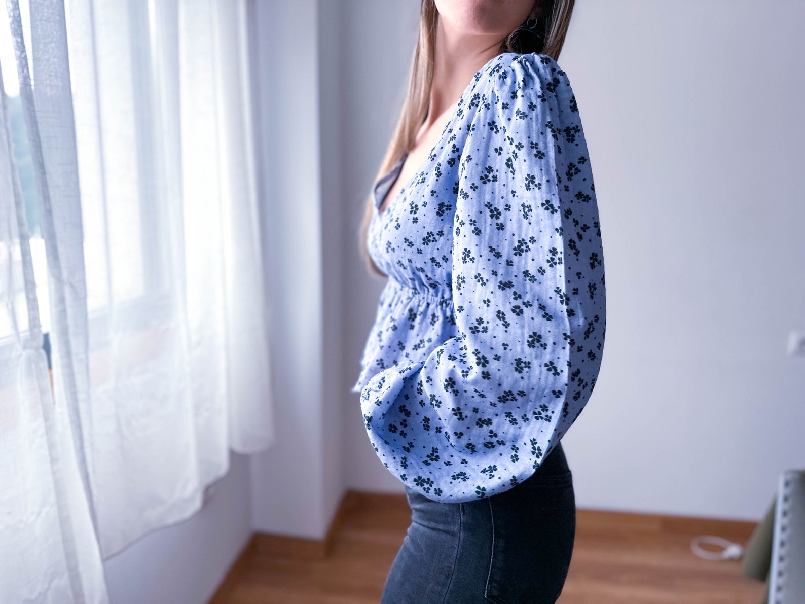 Blouse Sewing Pattern Easy| Womens Blouse Pattern | Ruffle Blouse ...