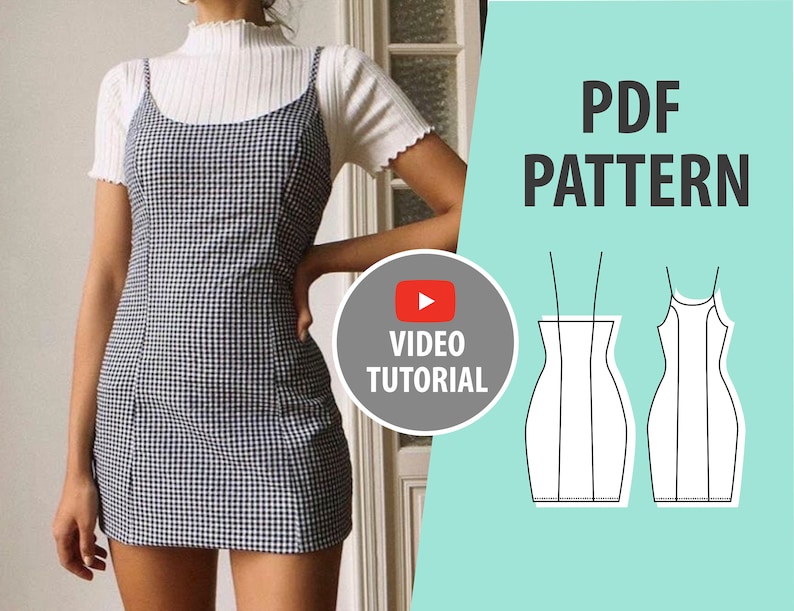 DRESS Sewing PATTERN PDF Slip Dress Pattern Pdf Dress - Etsy