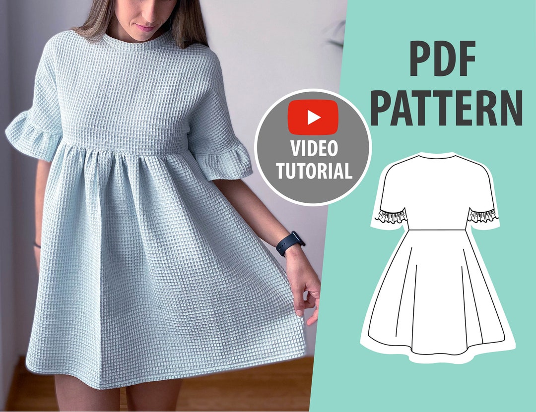 Smock Dress Pattern Dress Sewing Pattern Dress Patterns - Etsy