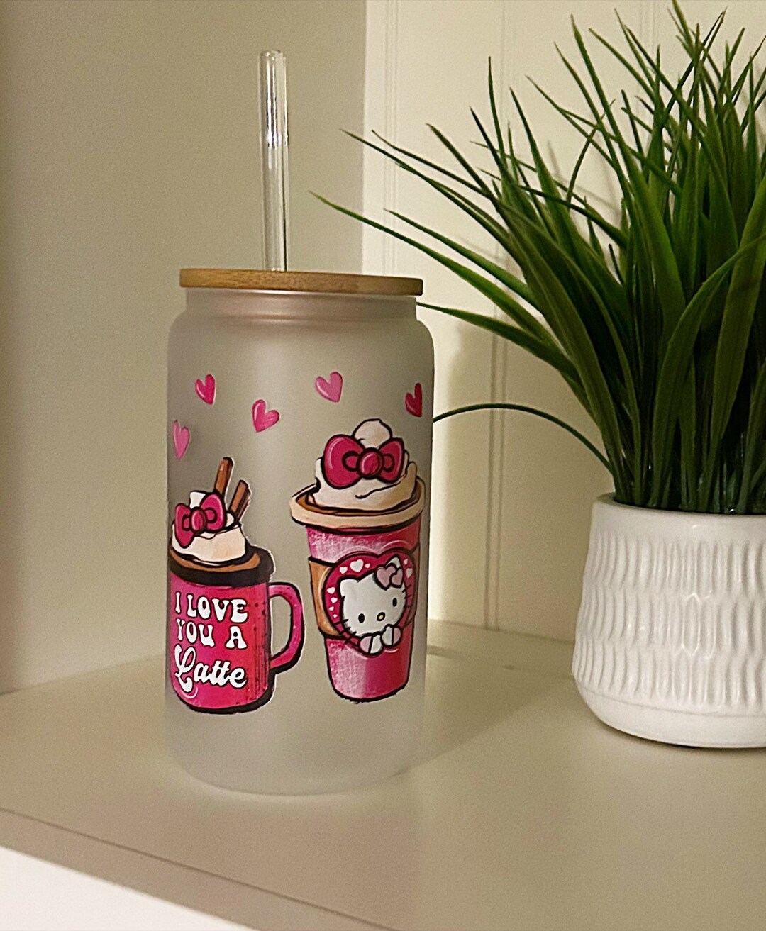 Hello Kitty 16 Ounce Libby Glass Can - Etsy