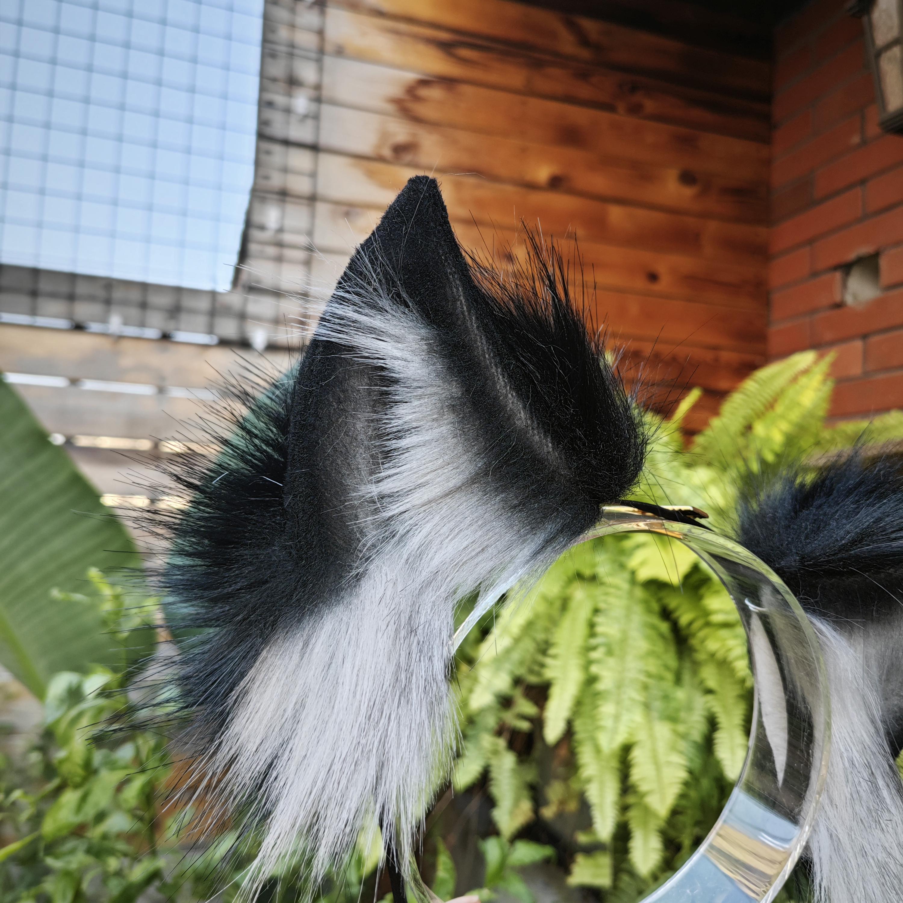 Faux Fur Wolf Ears and Tail Set: Halloween Cosplay Costume - Etsy