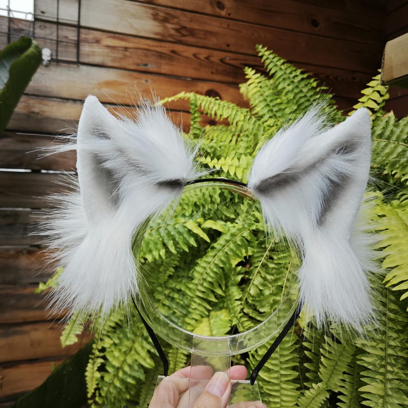 Faux Fur Wolf Ears and Tail Set: Halloween Cosplay Costume - Etsy