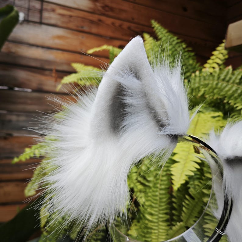 Faux Fur Wolf Ears and Tail Set: Halloween Cosplay Costume - Etsy
