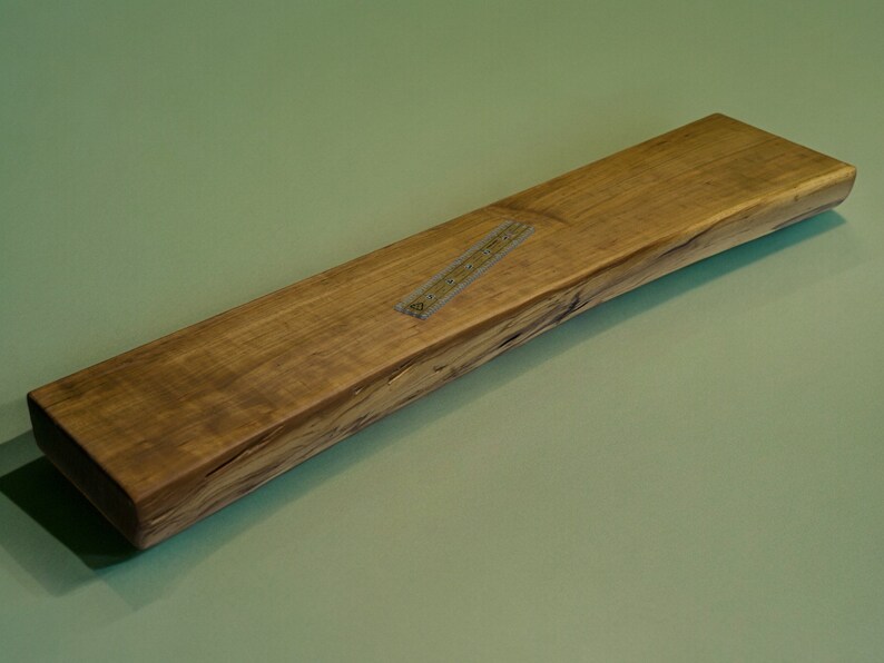Elegant Black Cherry Spalted Live Edge Shelf - 5.5x26.75x1.75 Inches ...