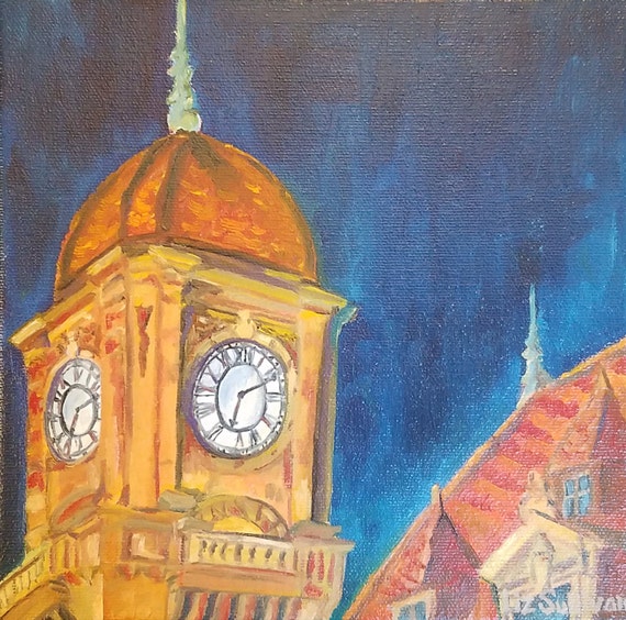 RVA Main St. Station Clock Tower Study | Etsy