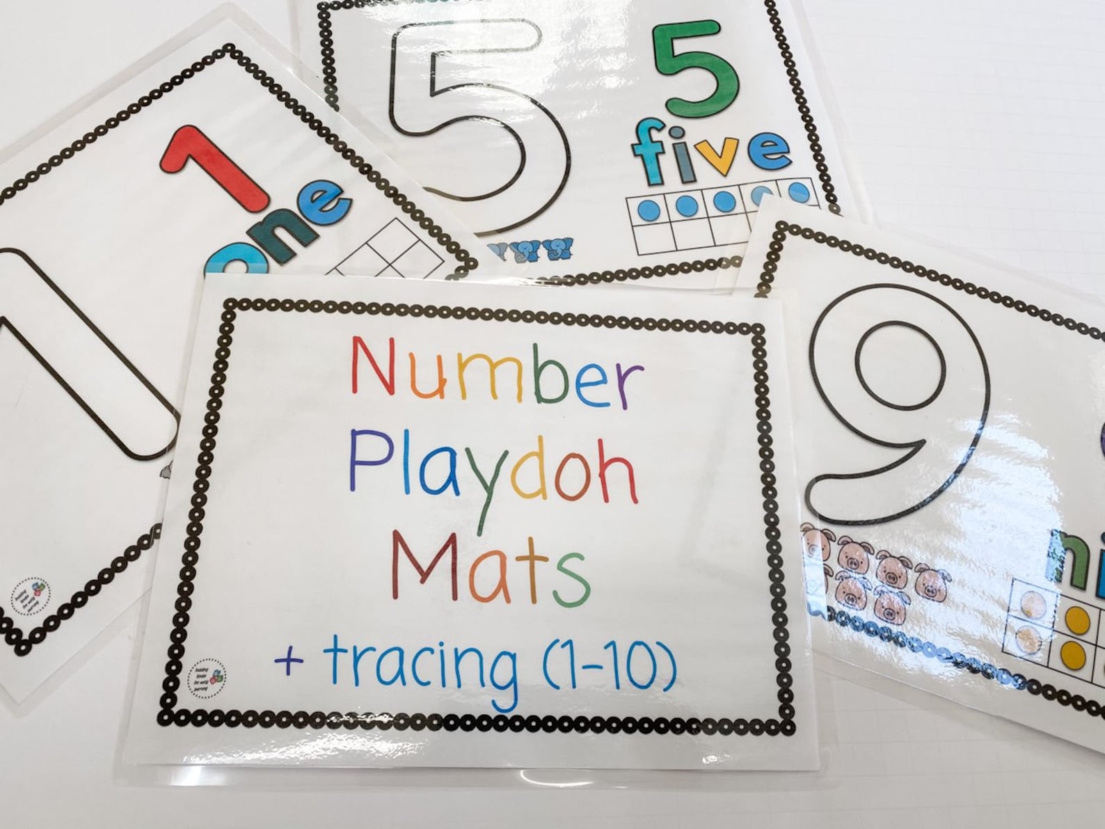 Number Tracing & Playdoh Mats : READY TO SHIP - Etsy