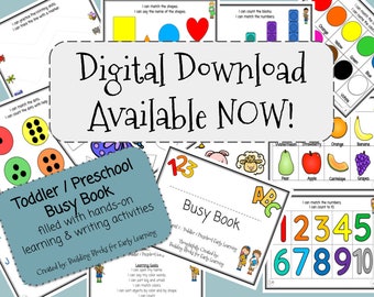 Level 1 : Toddler / Preschool Busy Book | Etsy