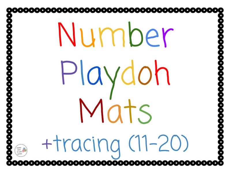 Number Tracing + Playdoh Mats (11-20) Digital Download - Etsy