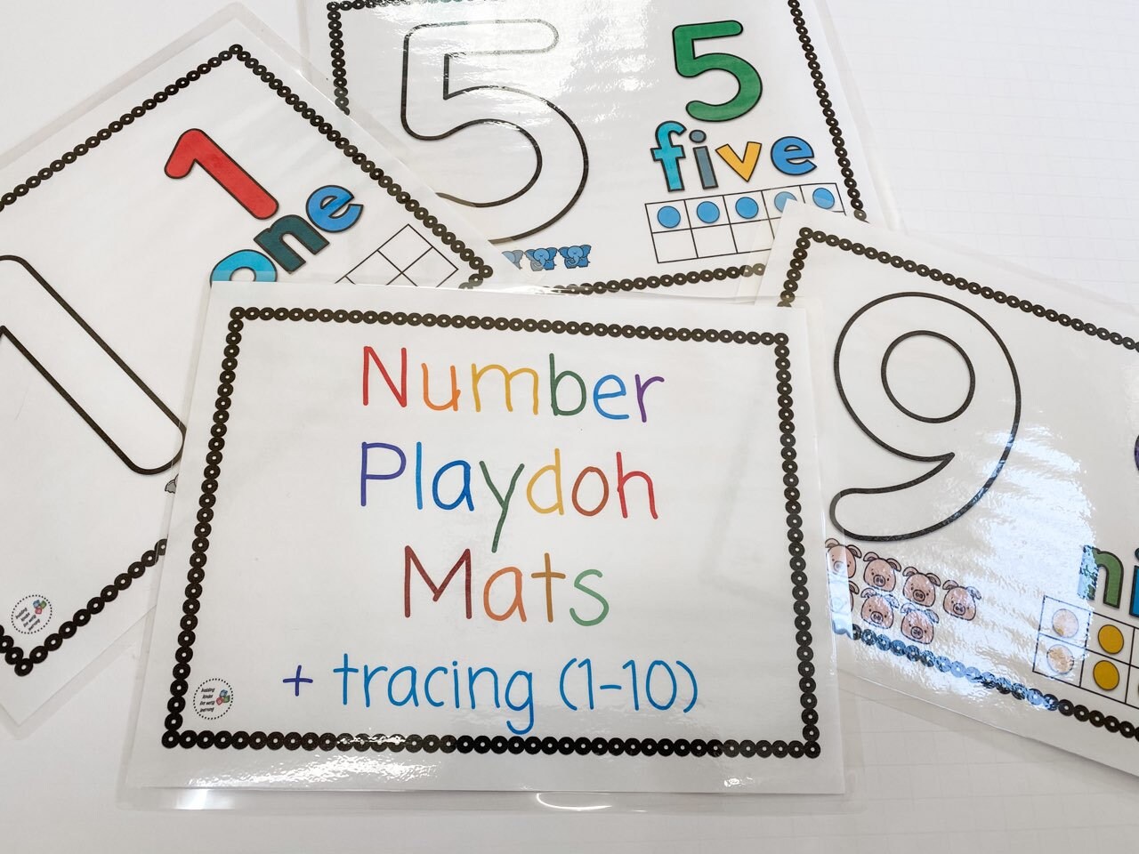 Number Tracing & Playdoh Mats : DIGITAL DOWNLOAD - Etsy