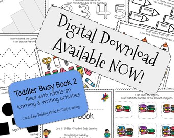 Level 1 : Toddler / Preschool Busy Book | Etsy