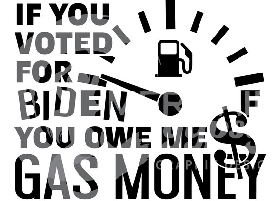 Instant SVG Download File: You Owe Me Gas Money - Etsy