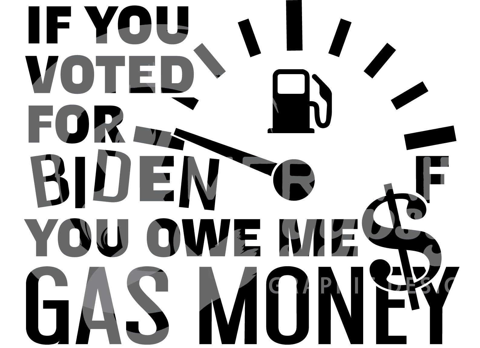 Instant SVG Download File: You Owe Me Gas Money! - Etsy
