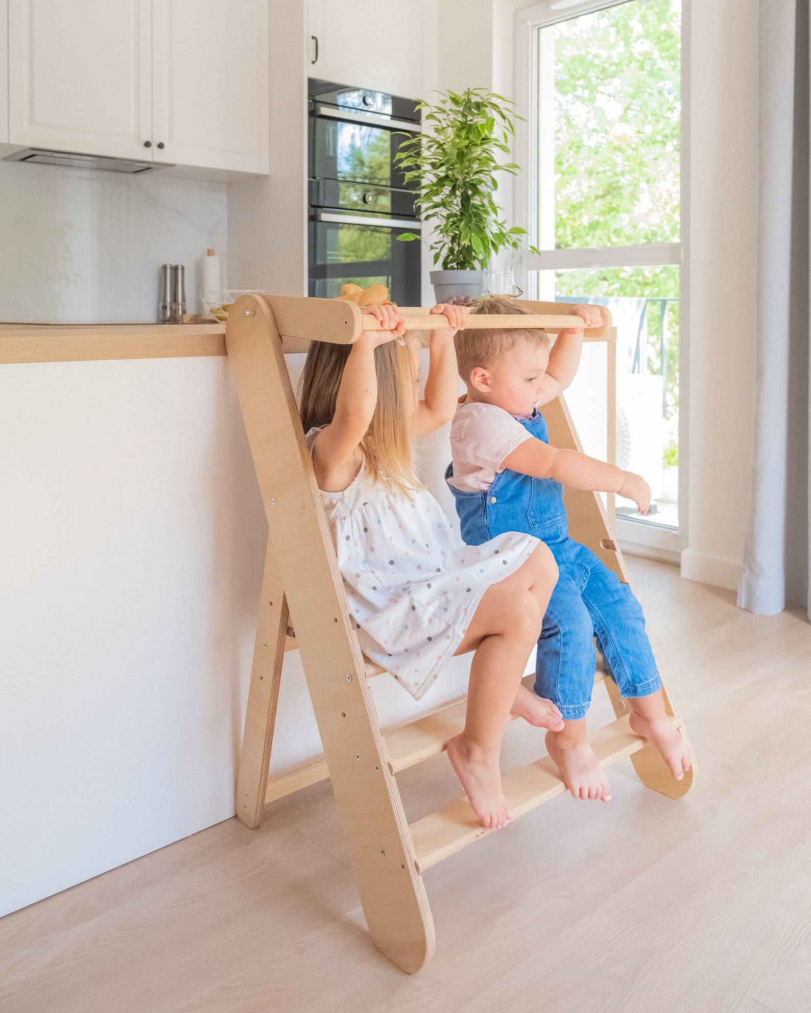 Double Helper Tower Montessori Kitchen Tower Personalized - Etsy