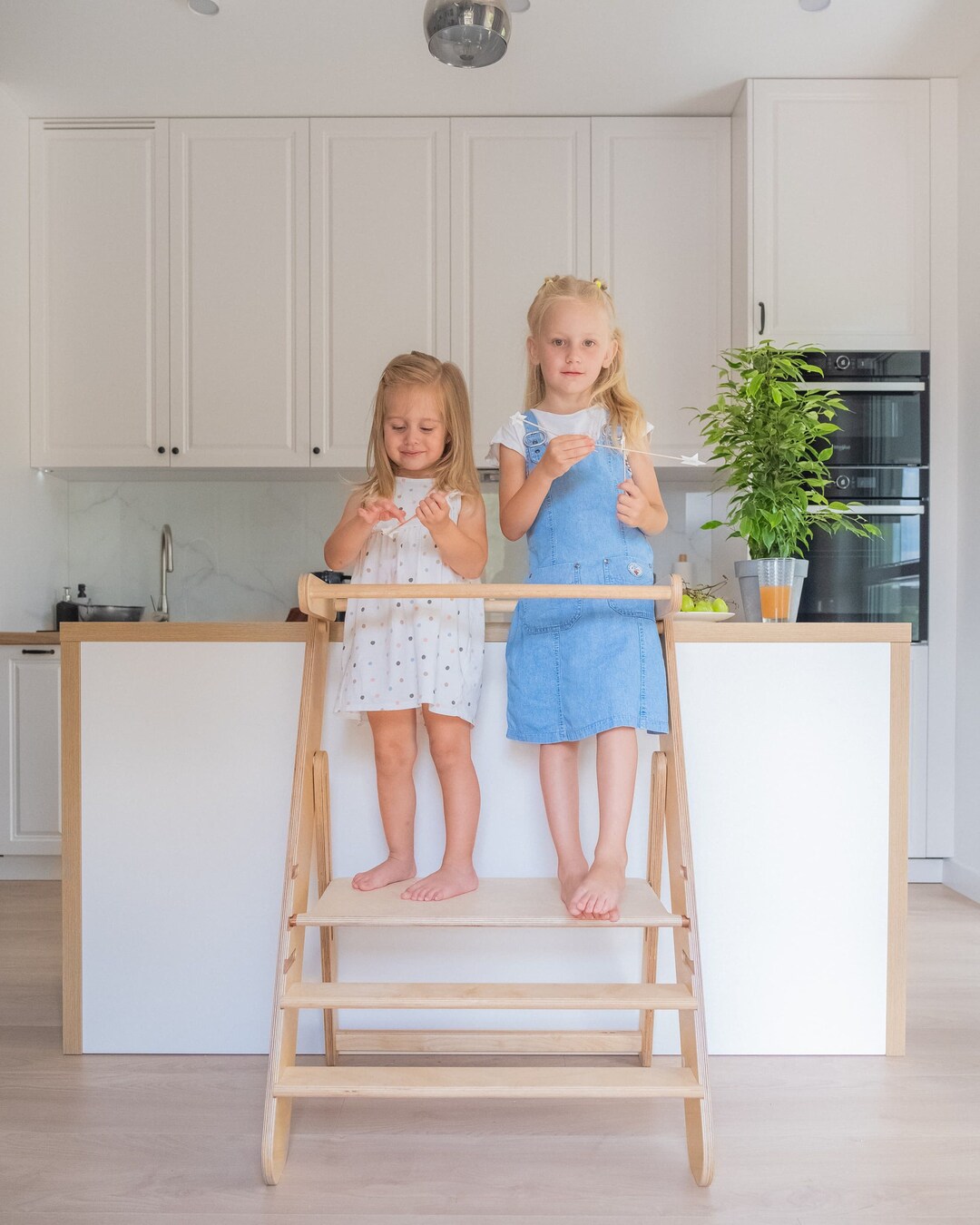 Double Helper Tower, Montessori Kitchen Tower, Personalized Kids ...