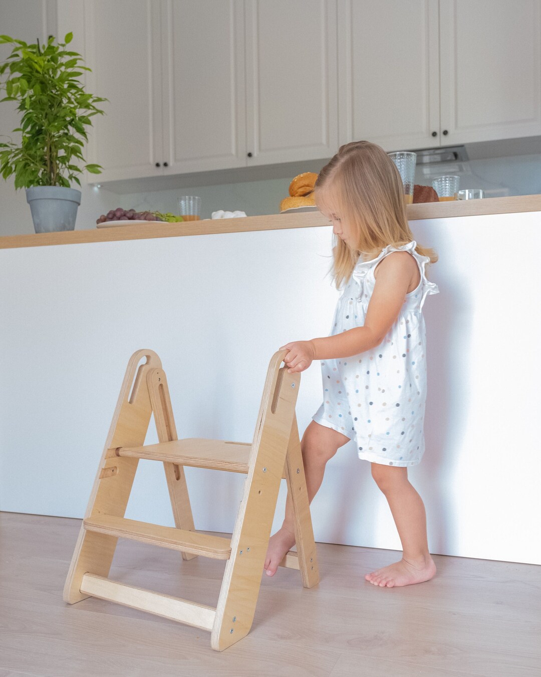 Wooden 2 Step Stool Kitchen Step Stool Toddler Step Stool - Etsy