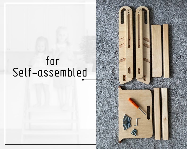 Kitchen Step Stool Montessori Helper Toddler Step Stool - Etsy