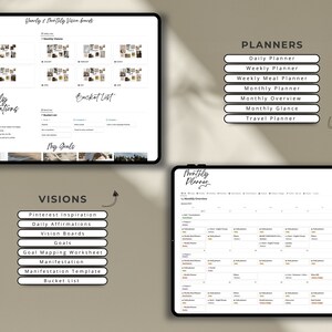 That Girl Notion Template Personalized Vision Board Dashboard Digital Planner Journal Aesthetic ...