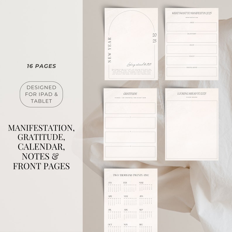 Gratitude Planner for New Year Reflections in Goodnotes New Year ...