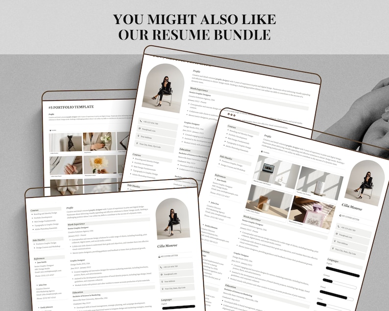 Notion Portfolio Template Resume Digital Customizable Notion Template ...