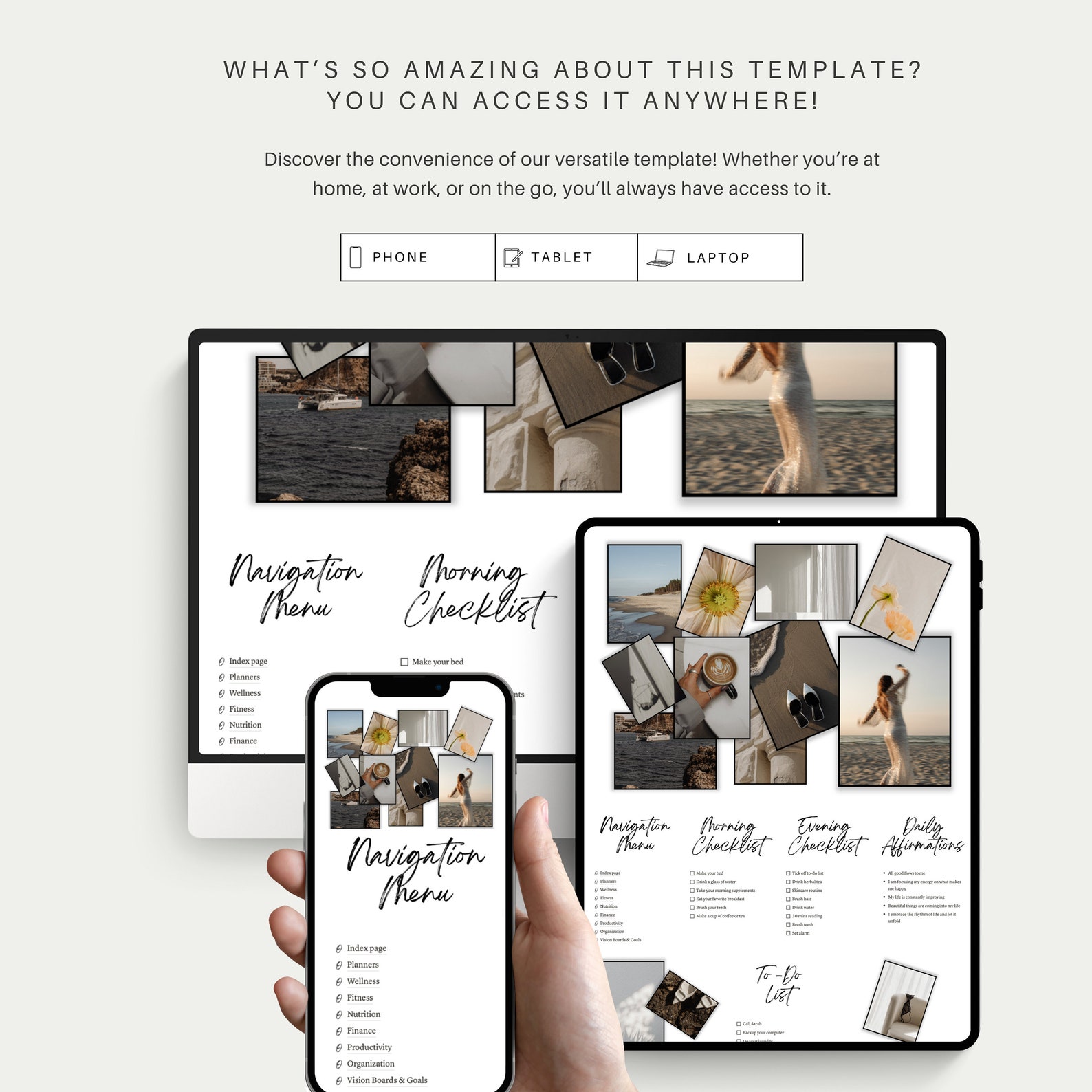 Ultimate Life Template for Personal Use Home Page With Aesthetic Font ...