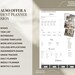 Daily Workout Calendar App Aesthetic Fitness Schedule for Females ...