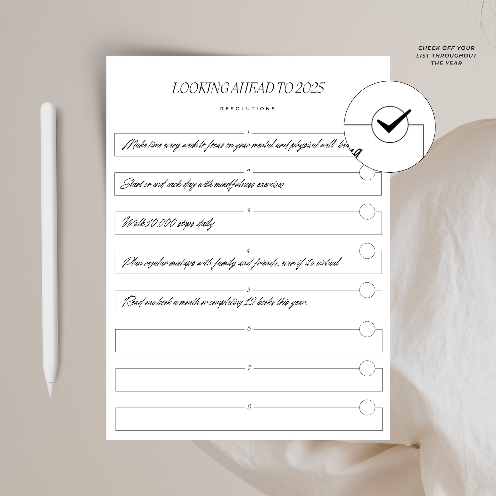 New Year Resolution Planner Template for Goodnotes New Years ...