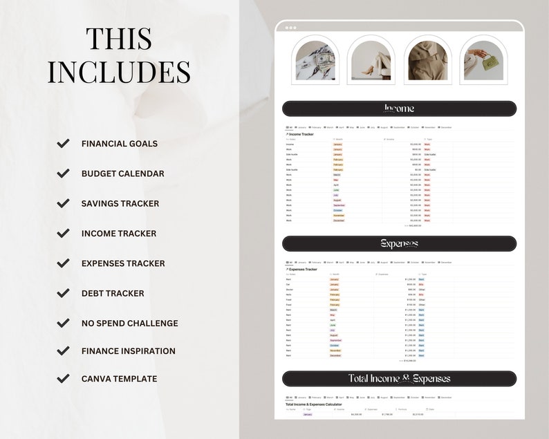 Notion Money Tracker Template for Personal Finance and Budget Planning ...