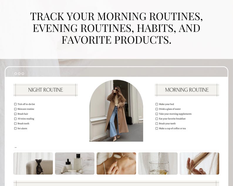 Morning Routine Checklist Wellness Journal Template Notion Wellness ...