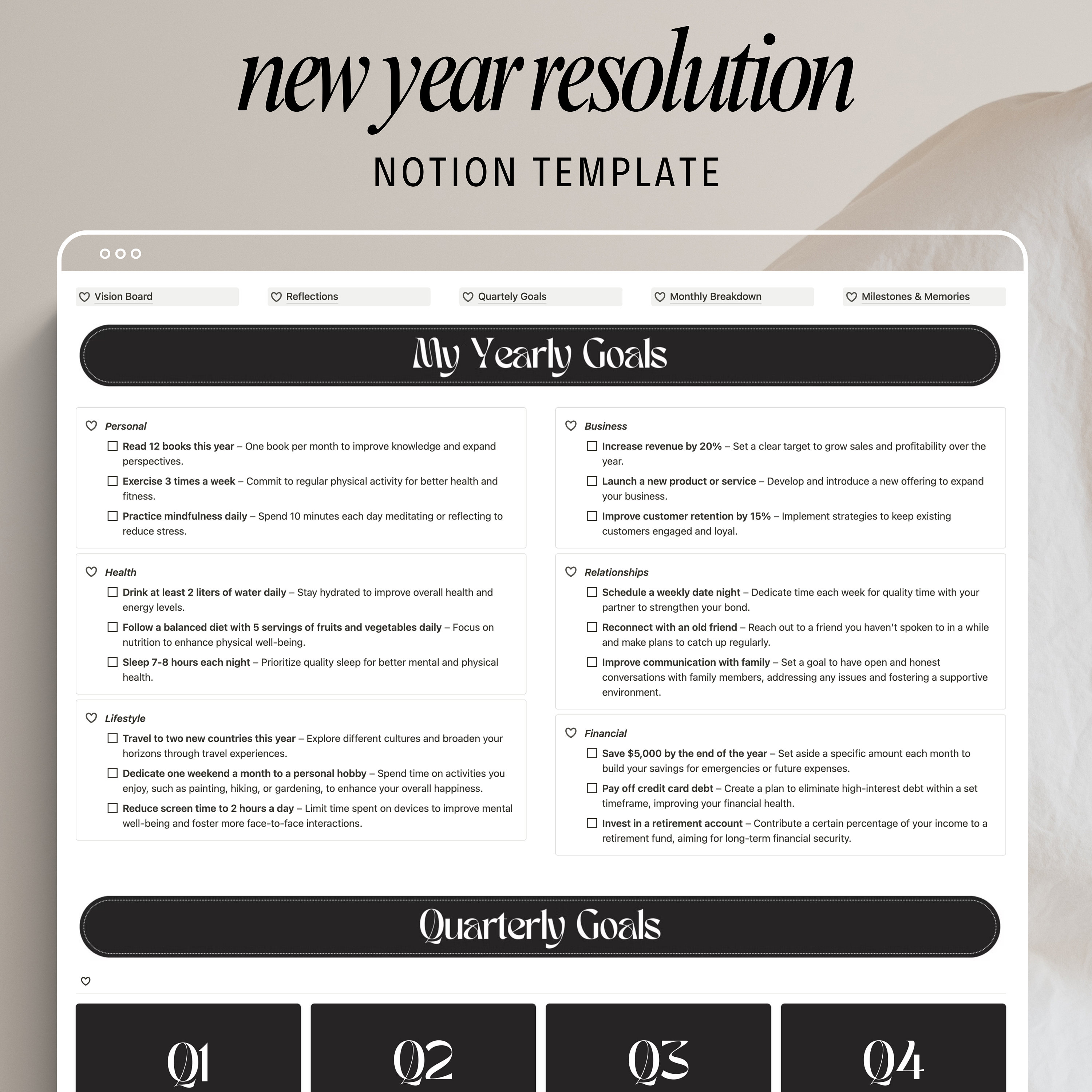 Digital Download New Year Planner for Setting 2026 Goals New Year ...