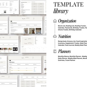 Notion Template With Beige Notion Cover Aesthetic Notion Pages for ...