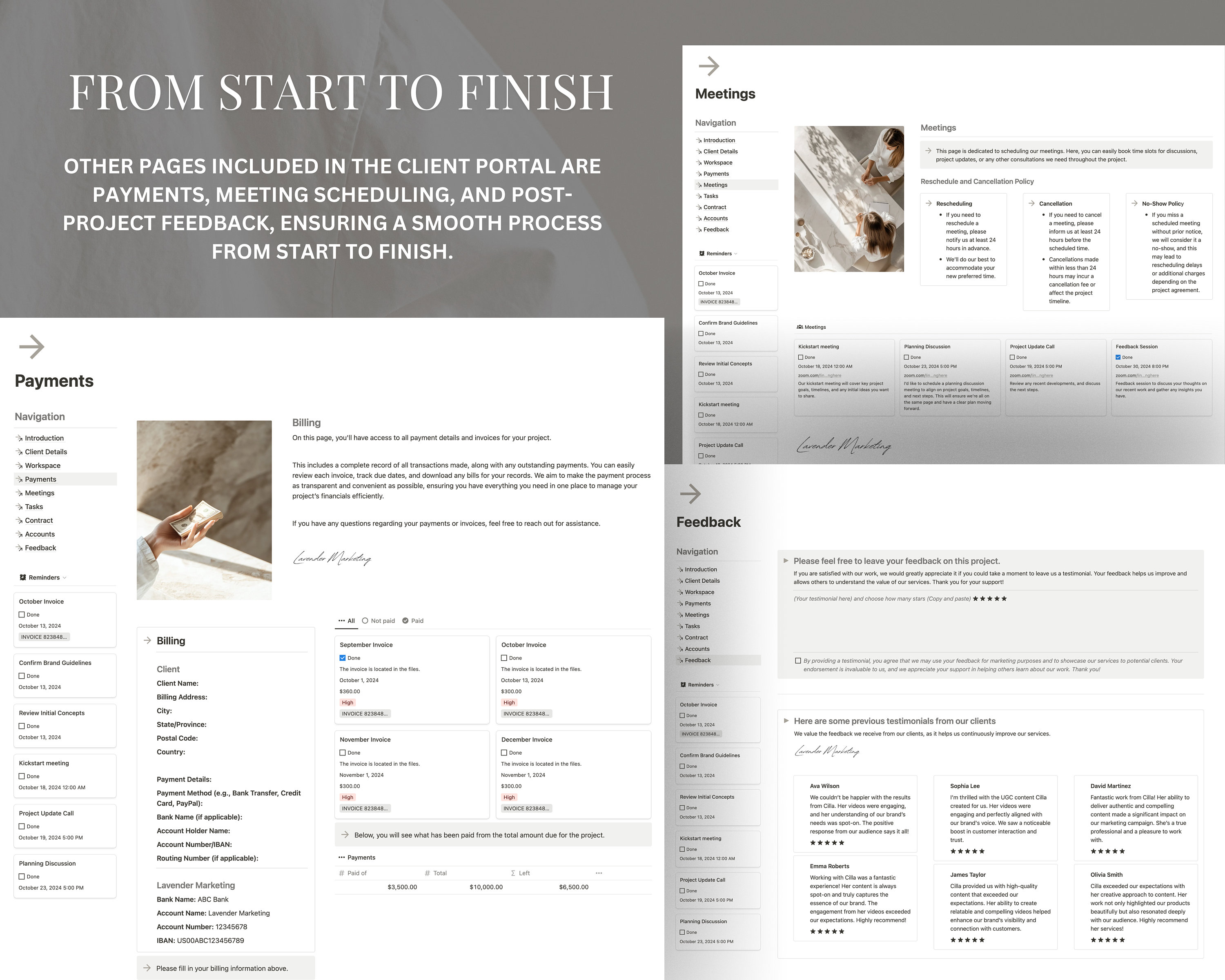 Notion Client Portal Template Client Management Dashboard for ...