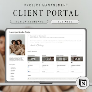 Notion Template for Client Portal Freelance Dashboard Manage Clients Track Projects Organize ...