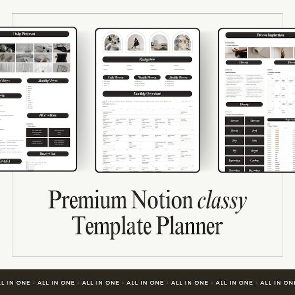 Notion Template Home Page - Etsy