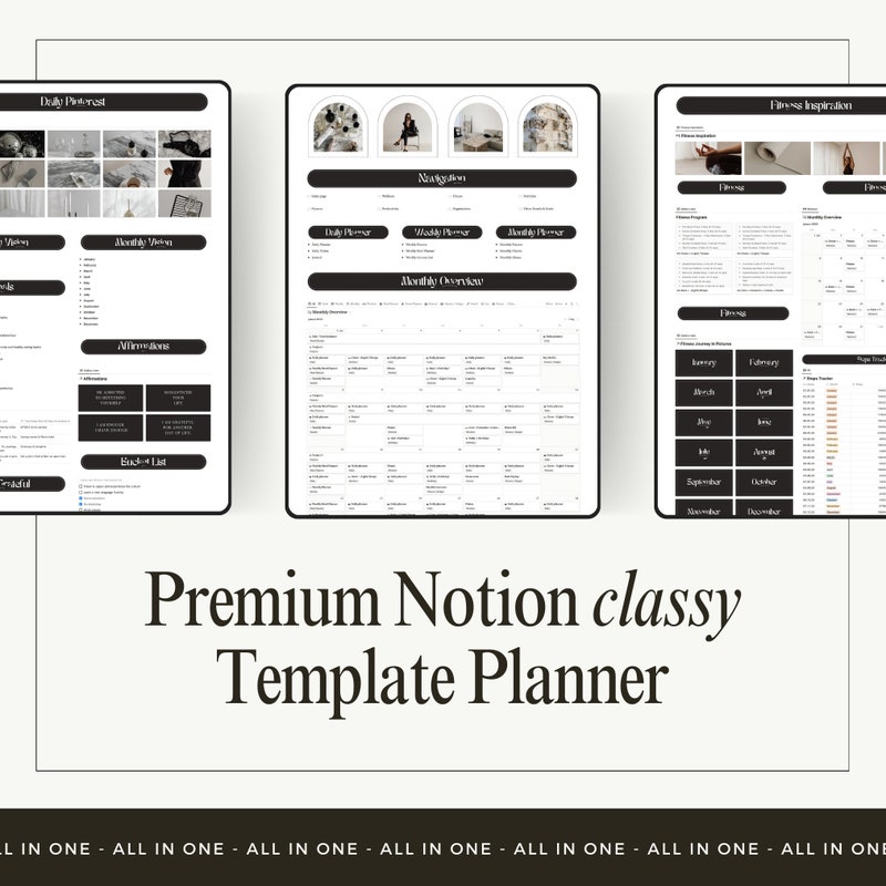Notion Template - Etsy