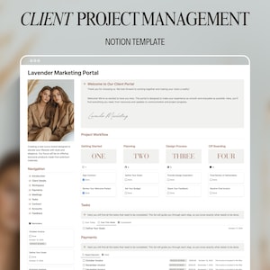 All in One Notion Client Portal Template Project Management Client Tracking for Freelancers ...