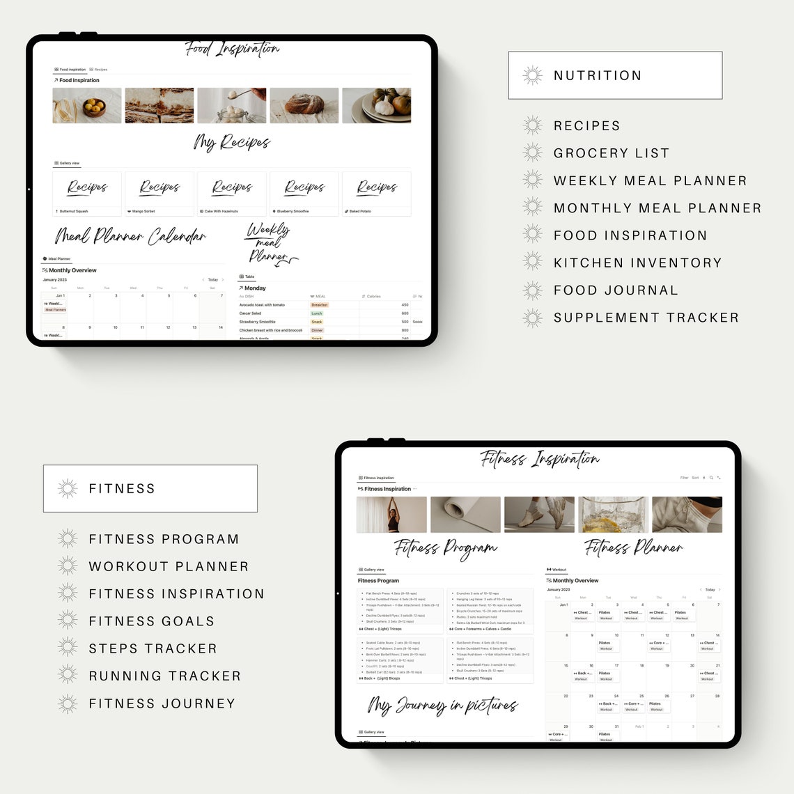 Ultimate Life Template for Personal Use Home Page With Aesthetic Font ...
