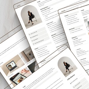 Notion Resume Template Cv With Cover Letter Editable Portfolio Template ...