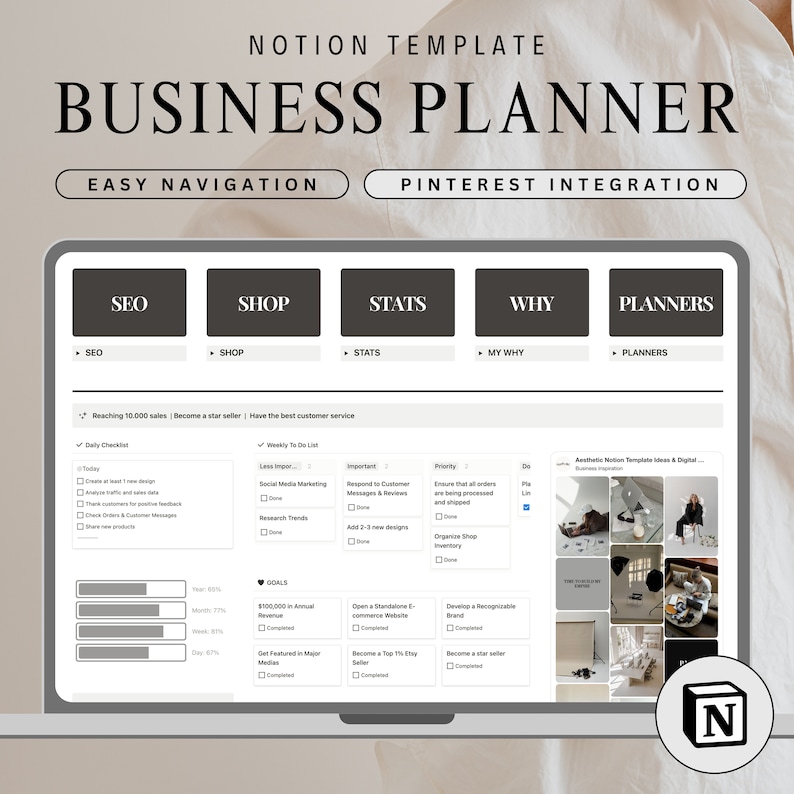 Professional Notion Template for Business Planning and Management ...