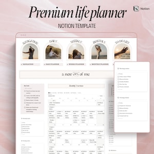 Ultimate Notion Planner Template Pink Personalized Digital Organizer Gift for Her Cute Notion ...