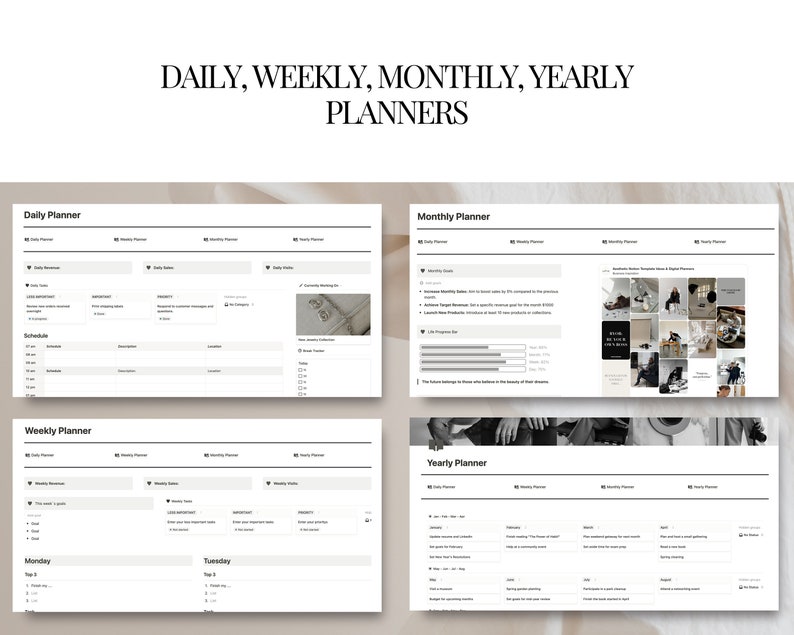 Professional Notion Template for Business Planning and Management ...