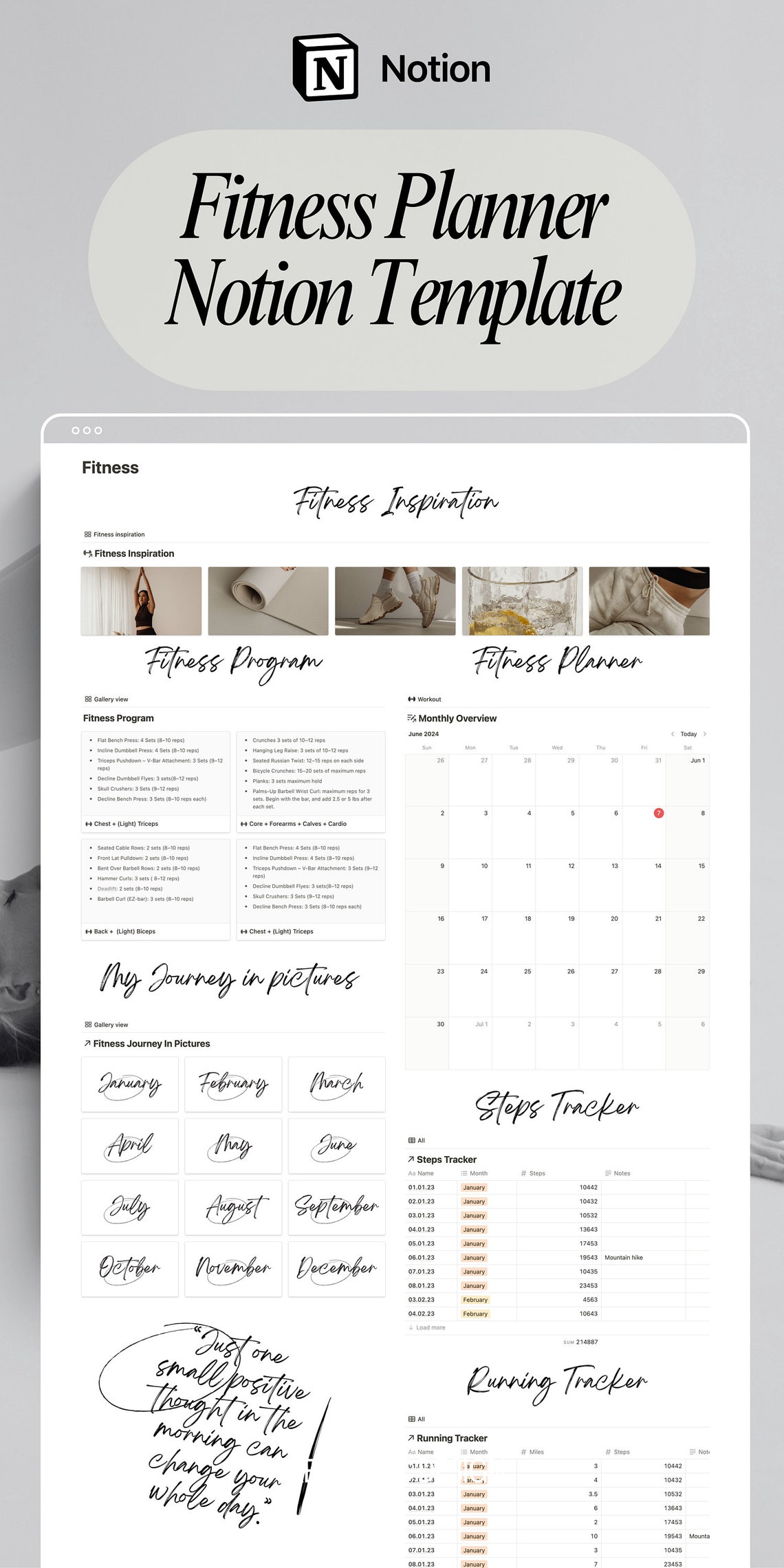 Daily Workout Calendar App Aesthetic Fitness Schedule for Females ...