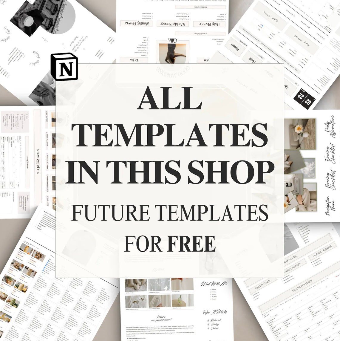 Digital New Year Resolutions Planner With Year in Review and ...