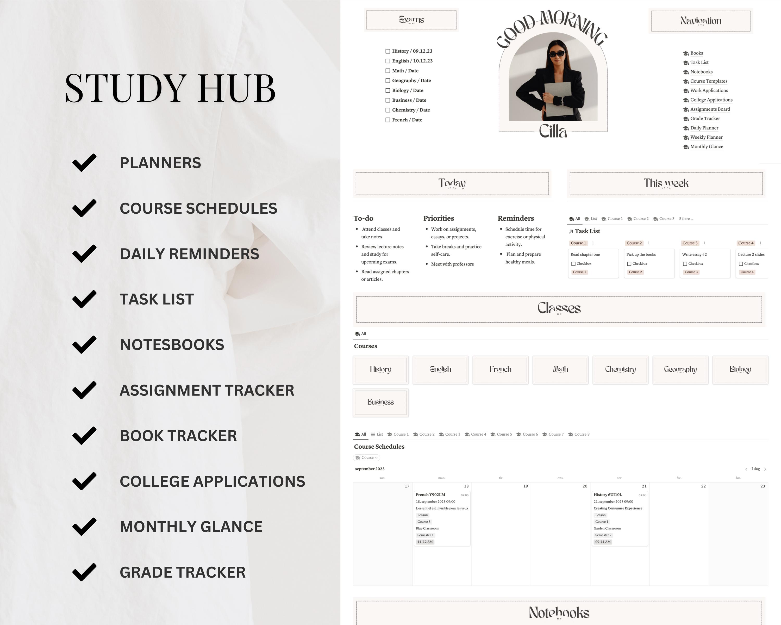 All-in-one Aesthetic Notion Templates Bundle for 2026 Notion Life ...