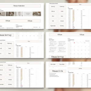 Notion Fitness Tracker Template Workout Planner Digital Exercise Notion ...