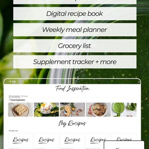 Healthy Girl Notion Template Meal Planner Nutrition Dashboard Food ...