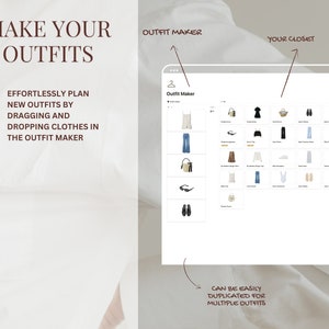 Notion Template Wardrobe Manager Notion Outfit Planner Digital Closet ...