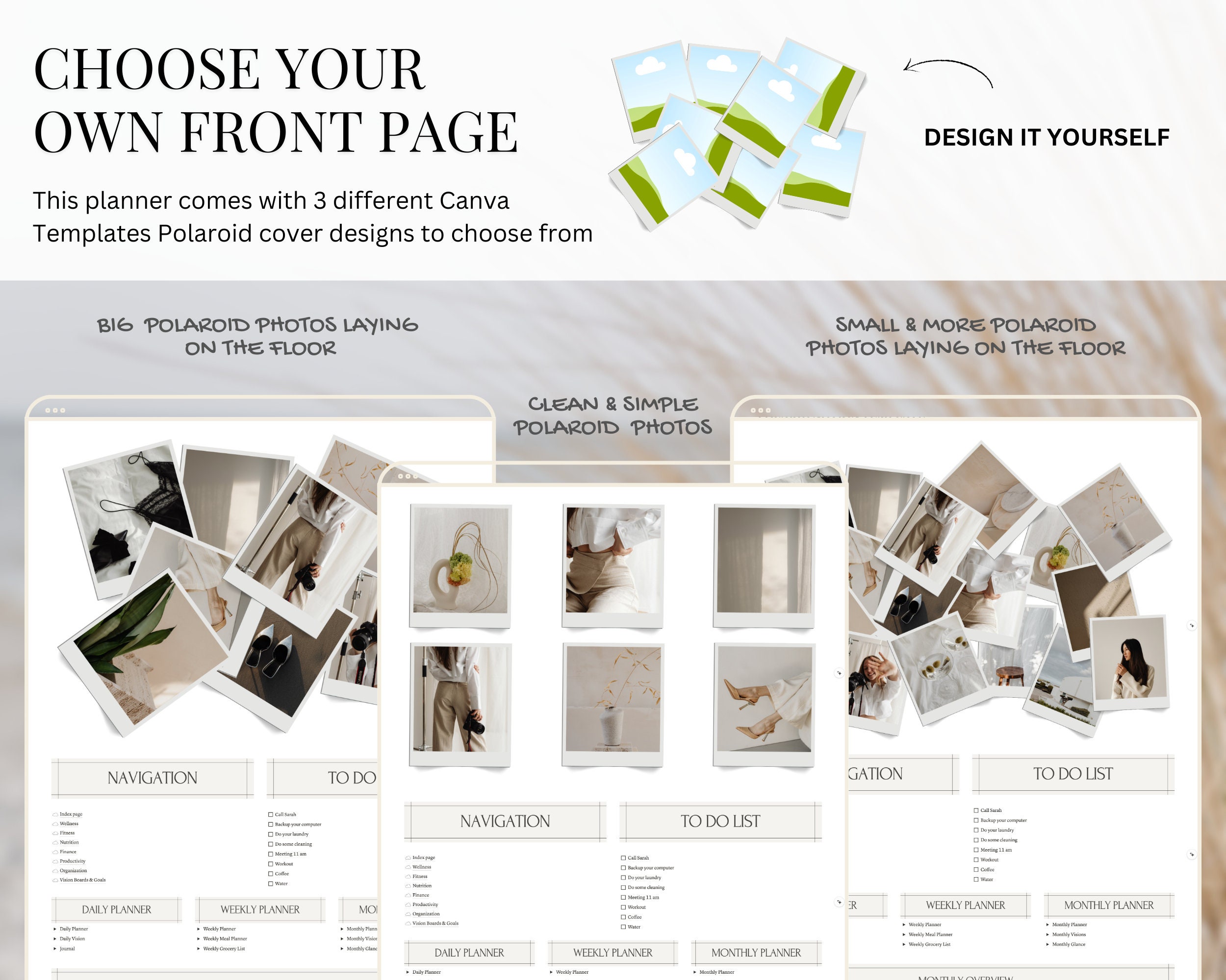 Aesthetic Beige Notion Life Planner Template 2025 With Vision Board ...