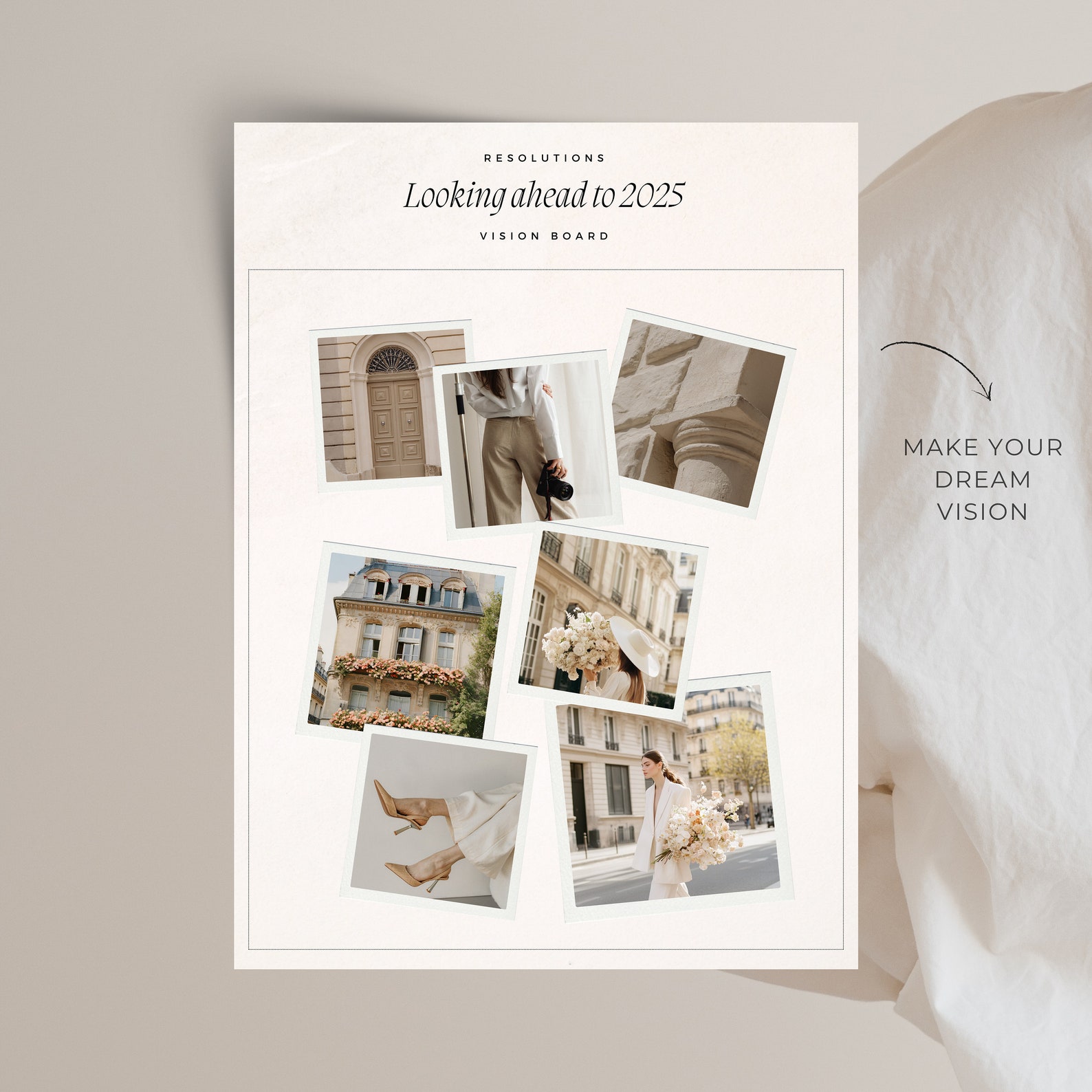 New Year 2025 Vision Digital Vision Board for Goodnotes and Notability ...